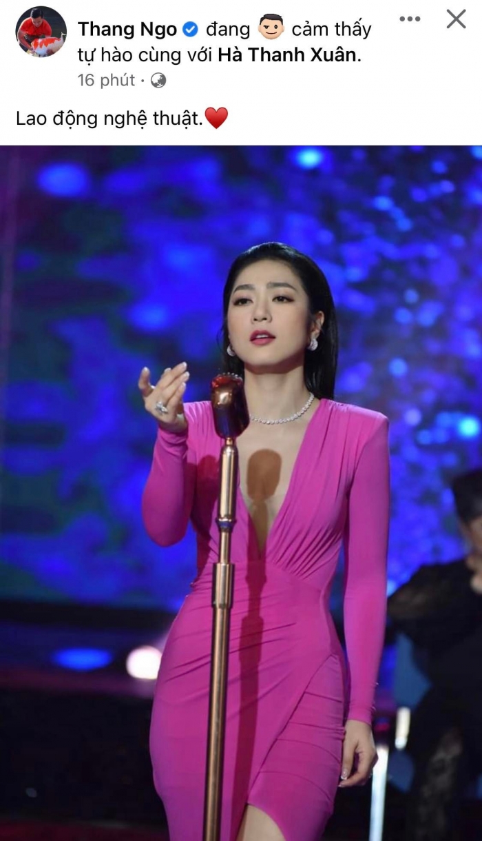 Doanh nhân Thắng Ngô đăng ảnh Hà Thanh Xuân với vóc dáng thon gọn